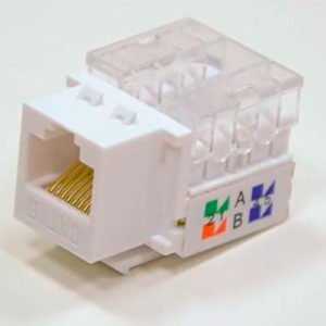Conector RJ45 Fêmea Branco Categoria 6 8 Vias 568A/B - TL Info